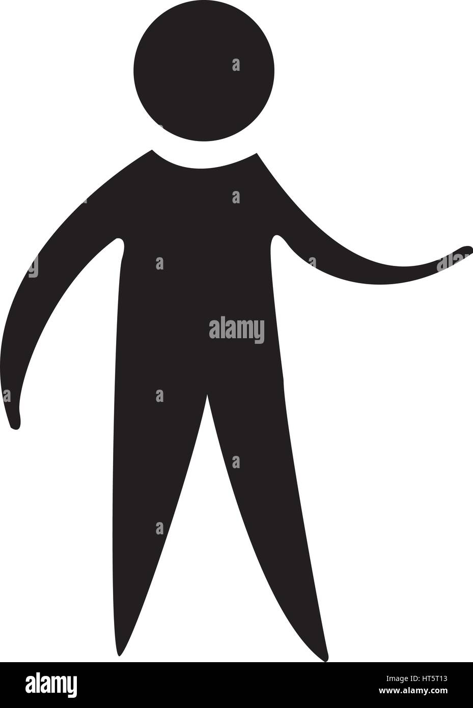 contour man stand up icon Stock Vector Image & Art - Alamy