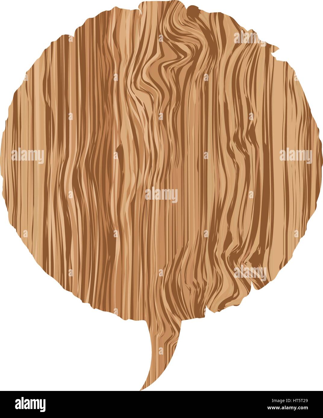 round wood chat bubble icon Stock Vector Image & Art - Alamy