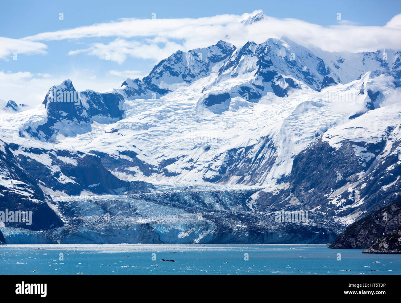 The scenic view considered as the face of Glacier Bay national park ...