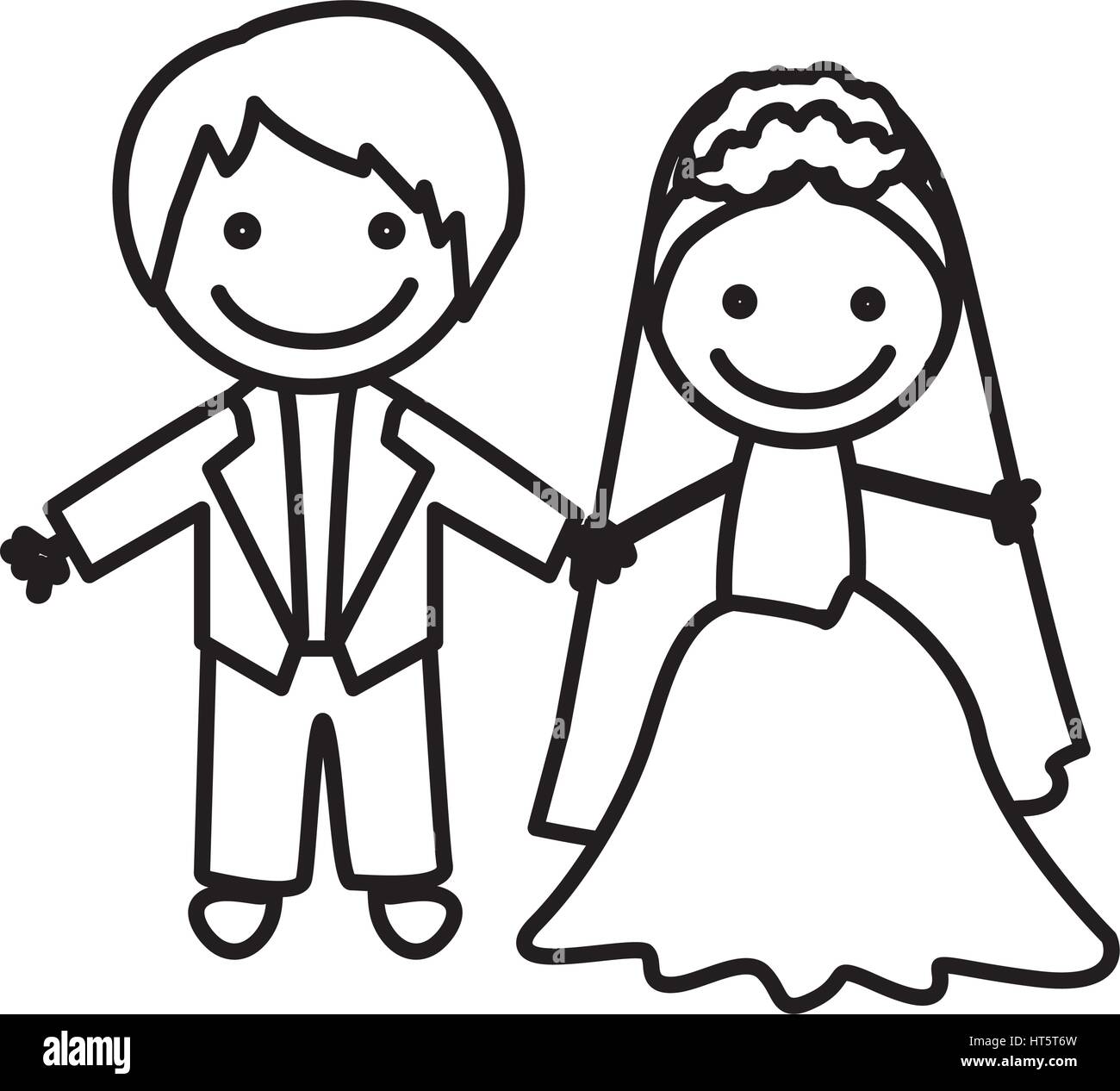 Stick Figure Wedding