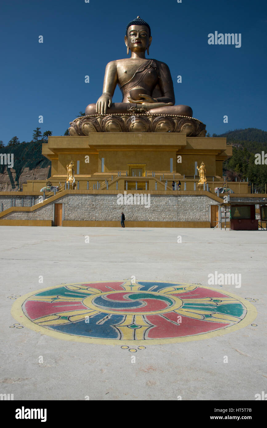 Bhutan, Thimphu, capital of Bhutan. Buddha Dordenma statue. One of the ...