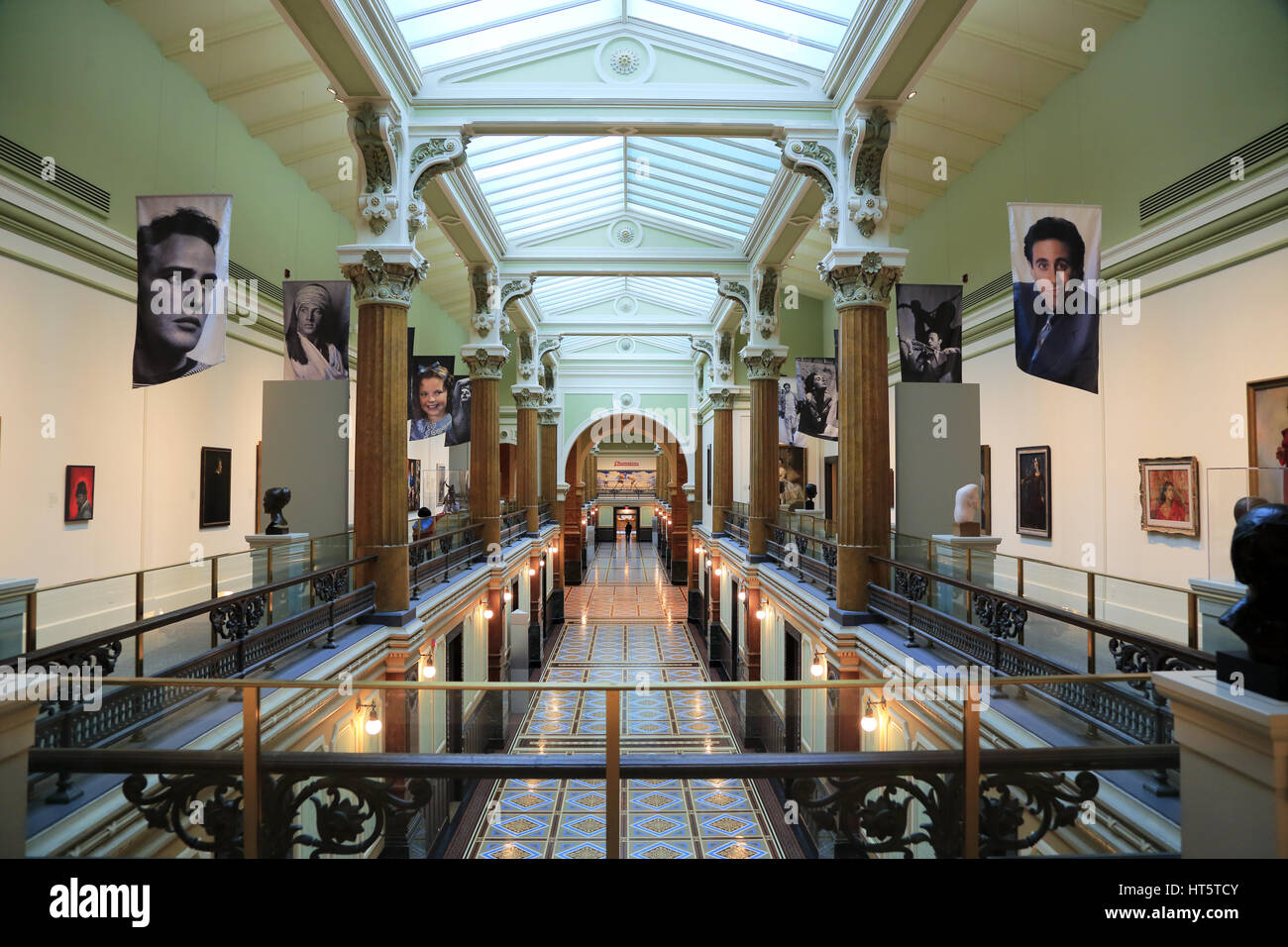 Interior view of Smithsonian American Art Museum.Washington D.C.USA ...