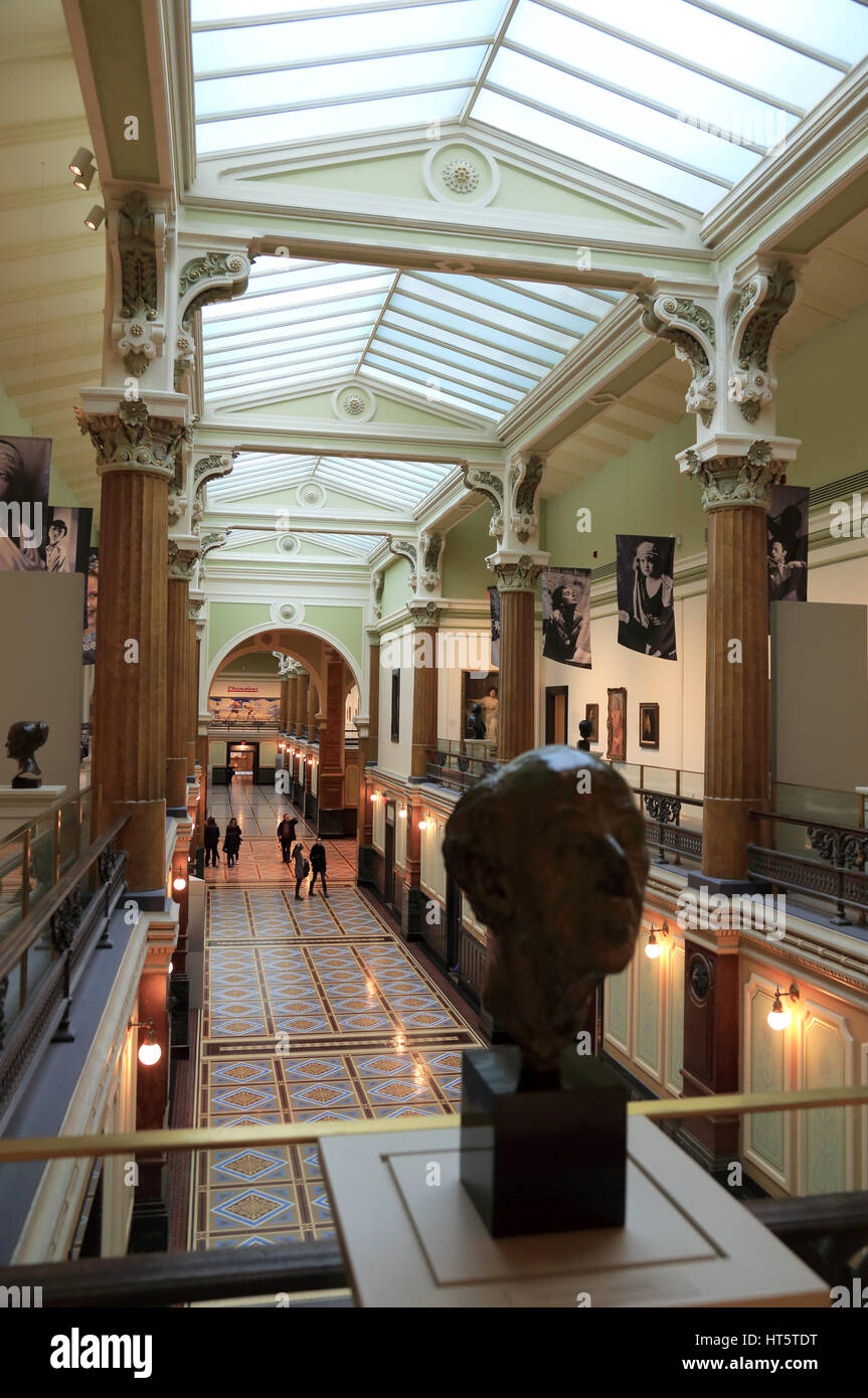 Interior view of Smithsonian American Art Museum.Washington D.C.USA ...
