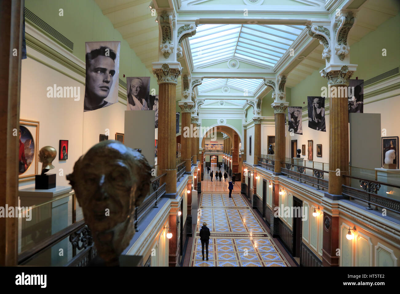 Interior view of Smithsonian American Art Museum.Washington D.C.USA ...