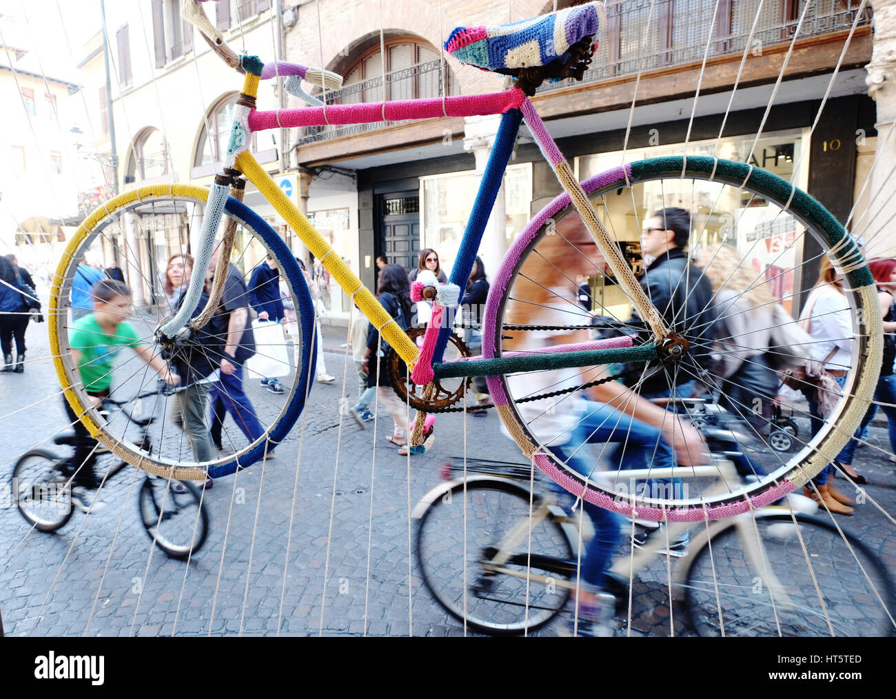 Bicycle art installation hi-res stock photography and images - Alamy