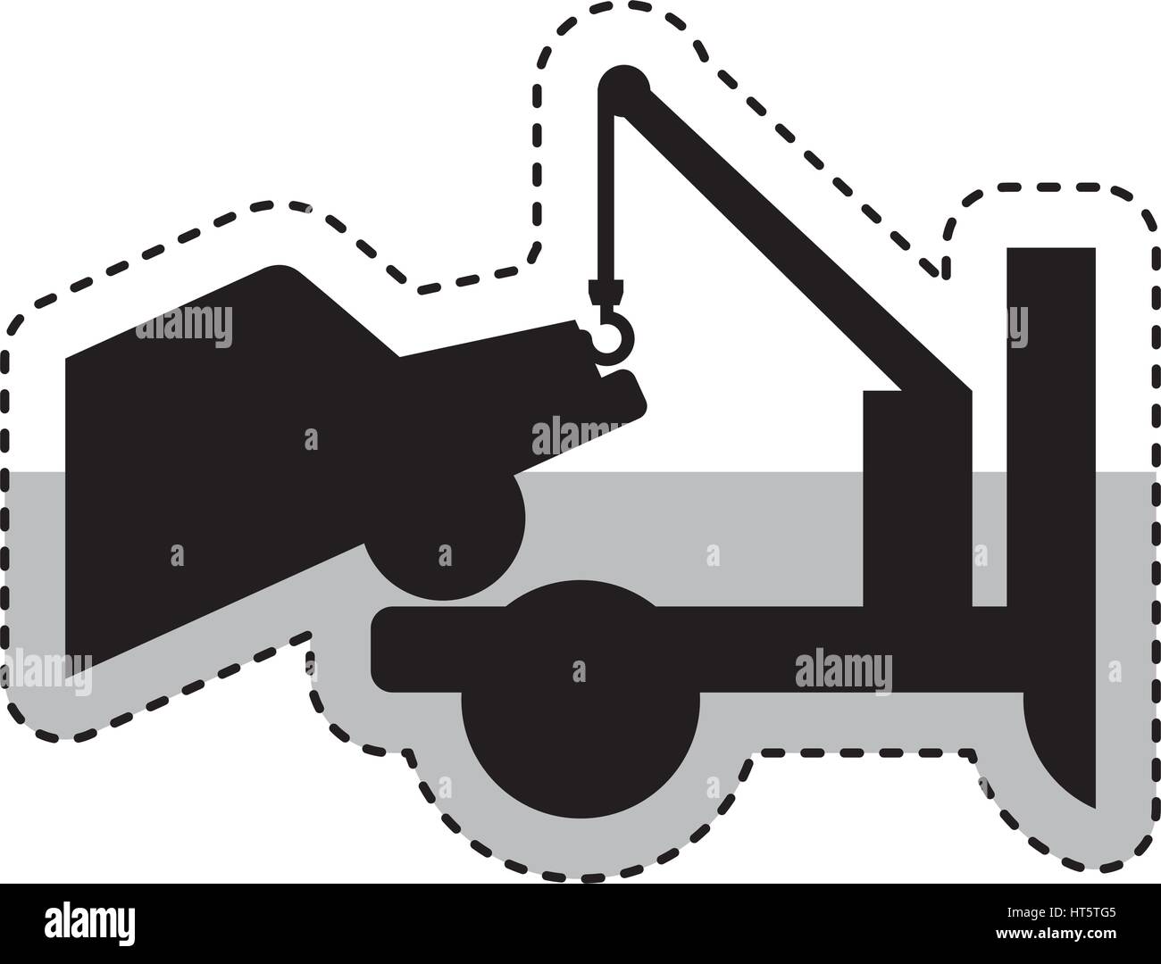 crane service truck icon Stock Vector Image & Art - Alamy
