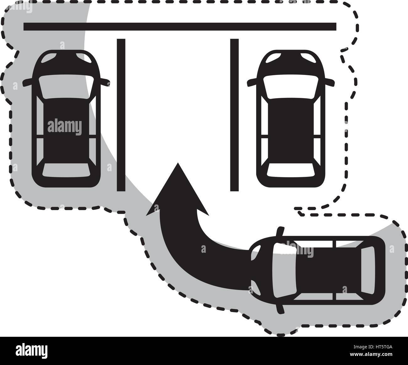 parking area isolated icon Stock Vector Image & Art - Alamy