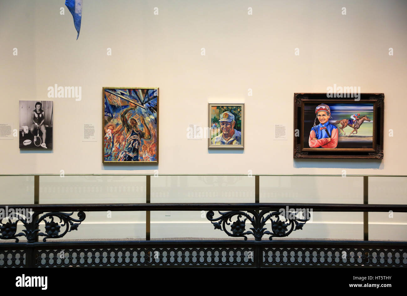 Interior view of Smithsonian National Portrait Gallery.Washington DC ...