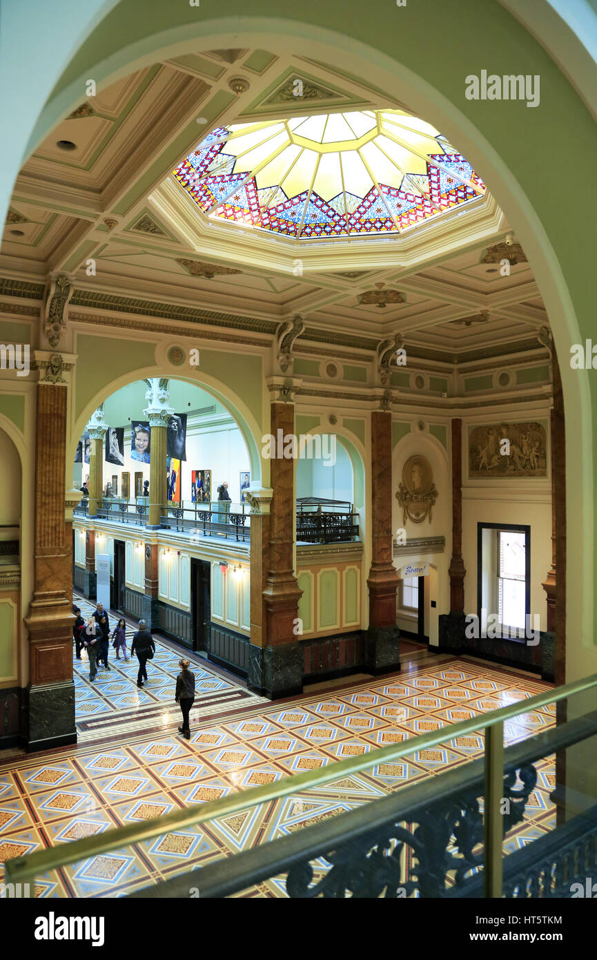 Interior view of the Great Hall of National Portrait Gallery in ...