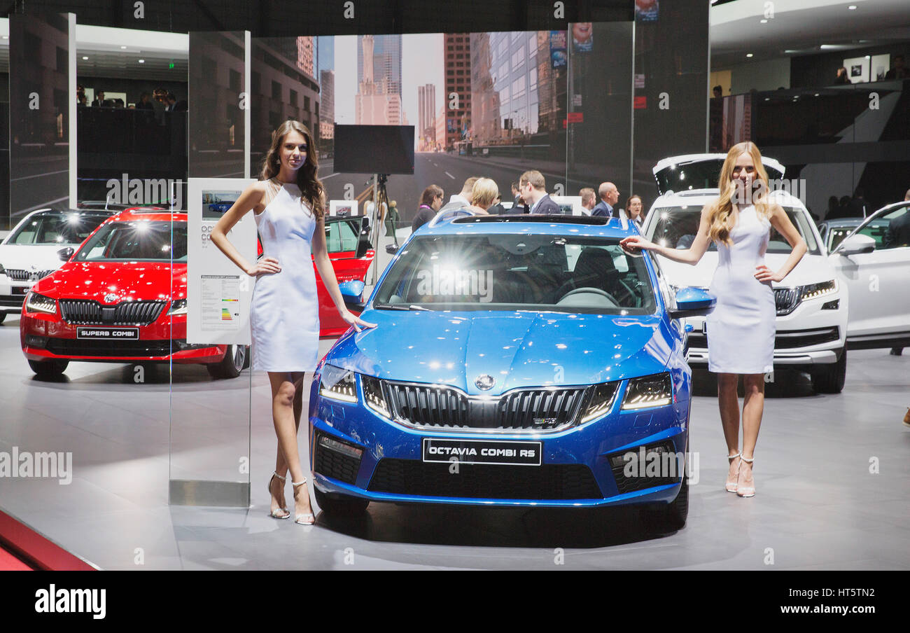 Skoda Auto, stand Stock Photo - Alamy