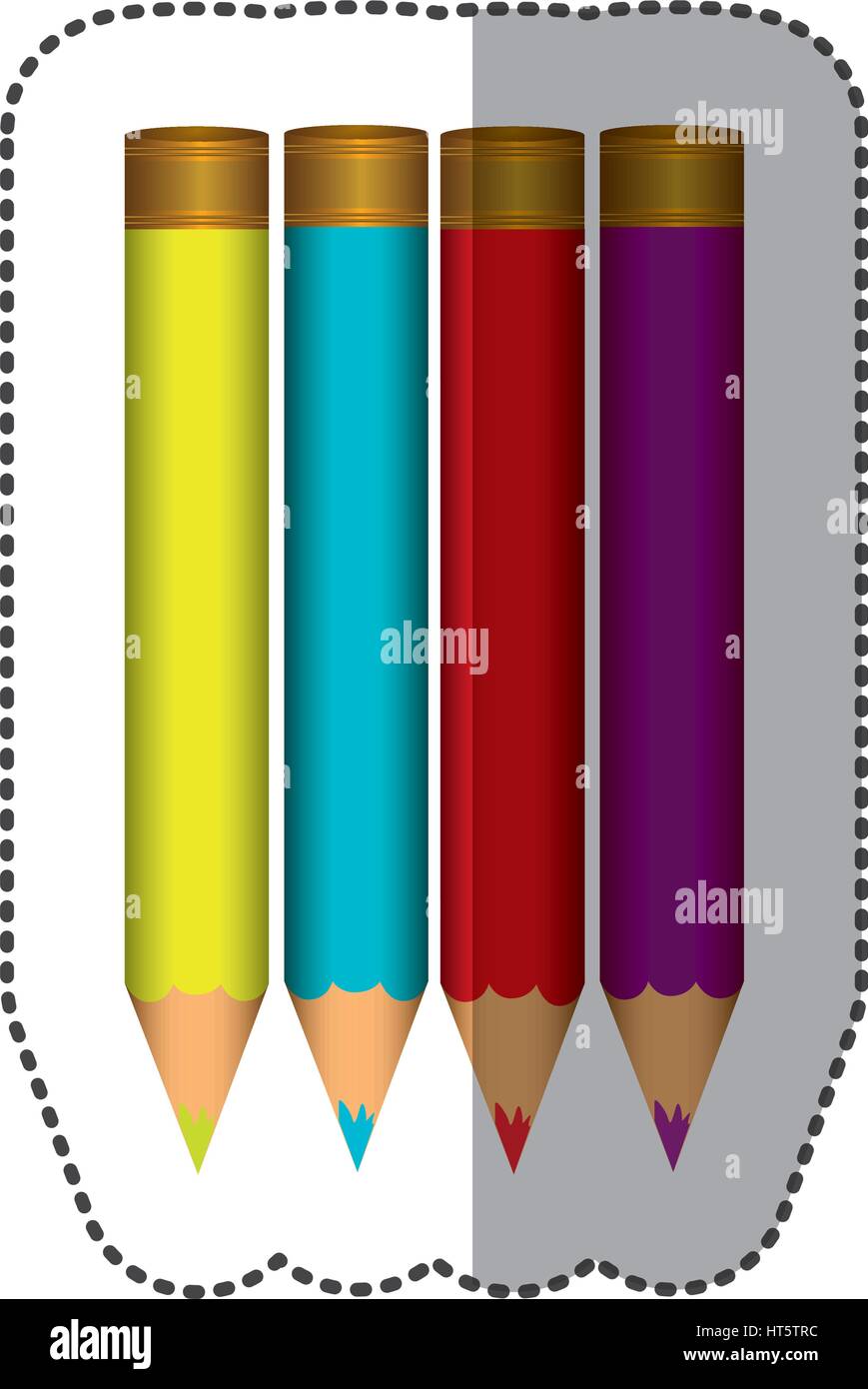 color pencils color icon Stock Vector Image & Art - Alamy