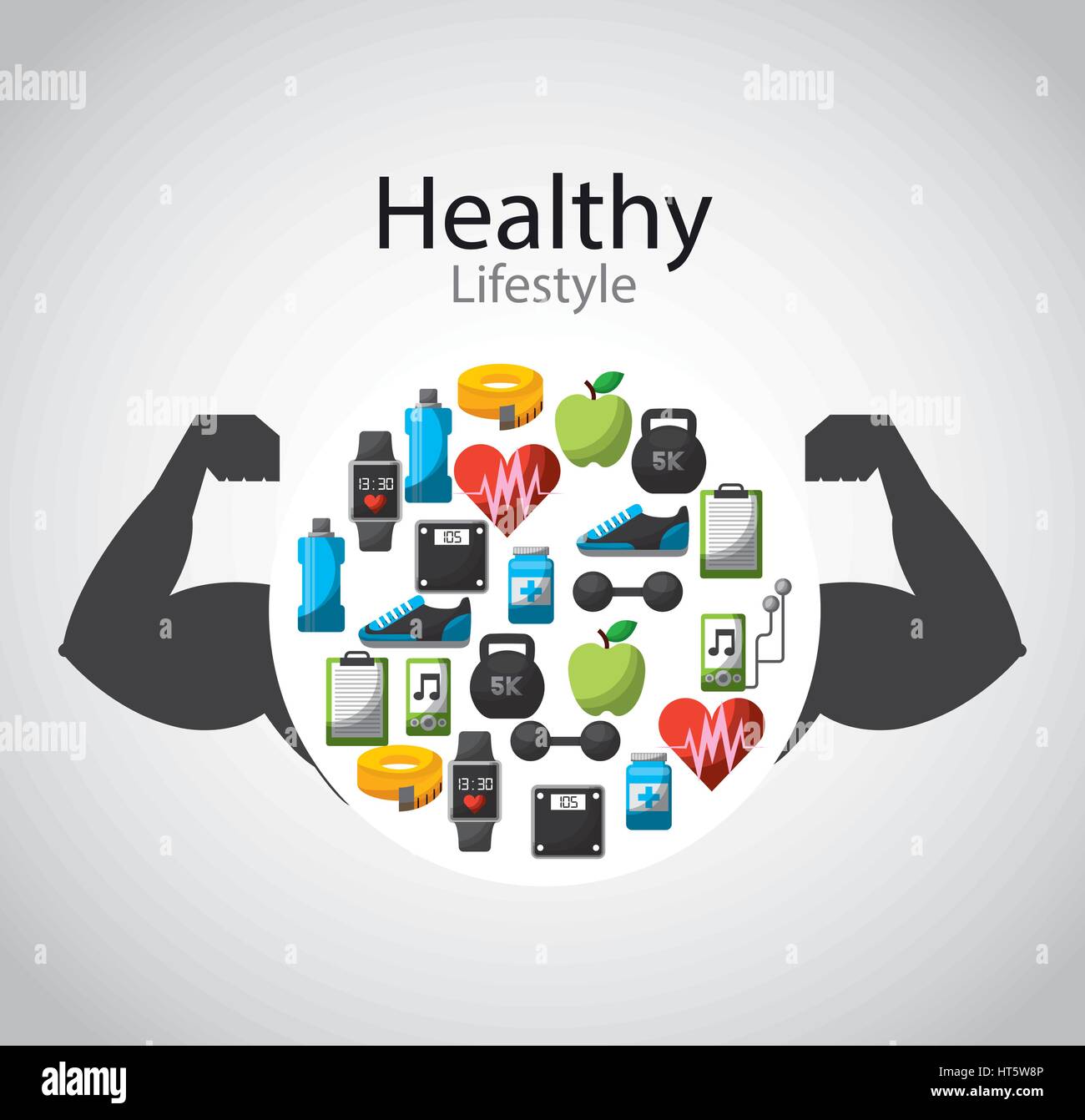 Man hand tape measure Stock Vector Images - Alamy