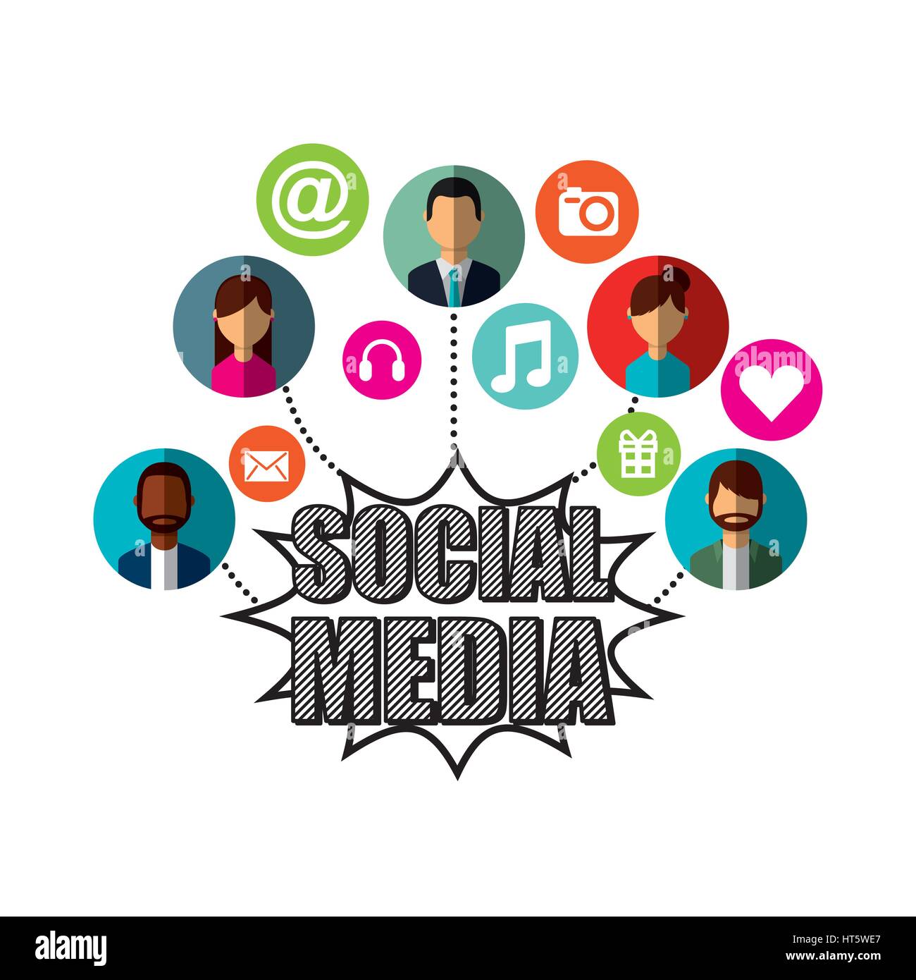 social media network icons Stock Vector Image & Art - Alamy