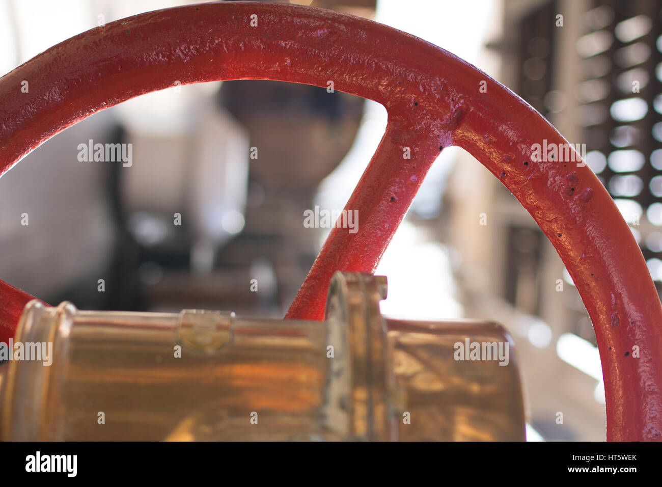 Detail in Liberty Frigate of rudder on ship illuminated by the sun's ...