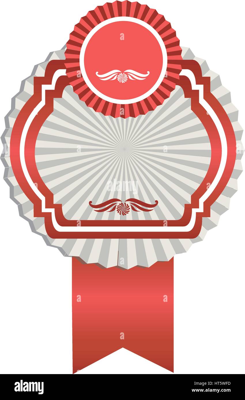 fuchsia emblem with ribbon decoration icon Stock Vector Image & Art - Alamy