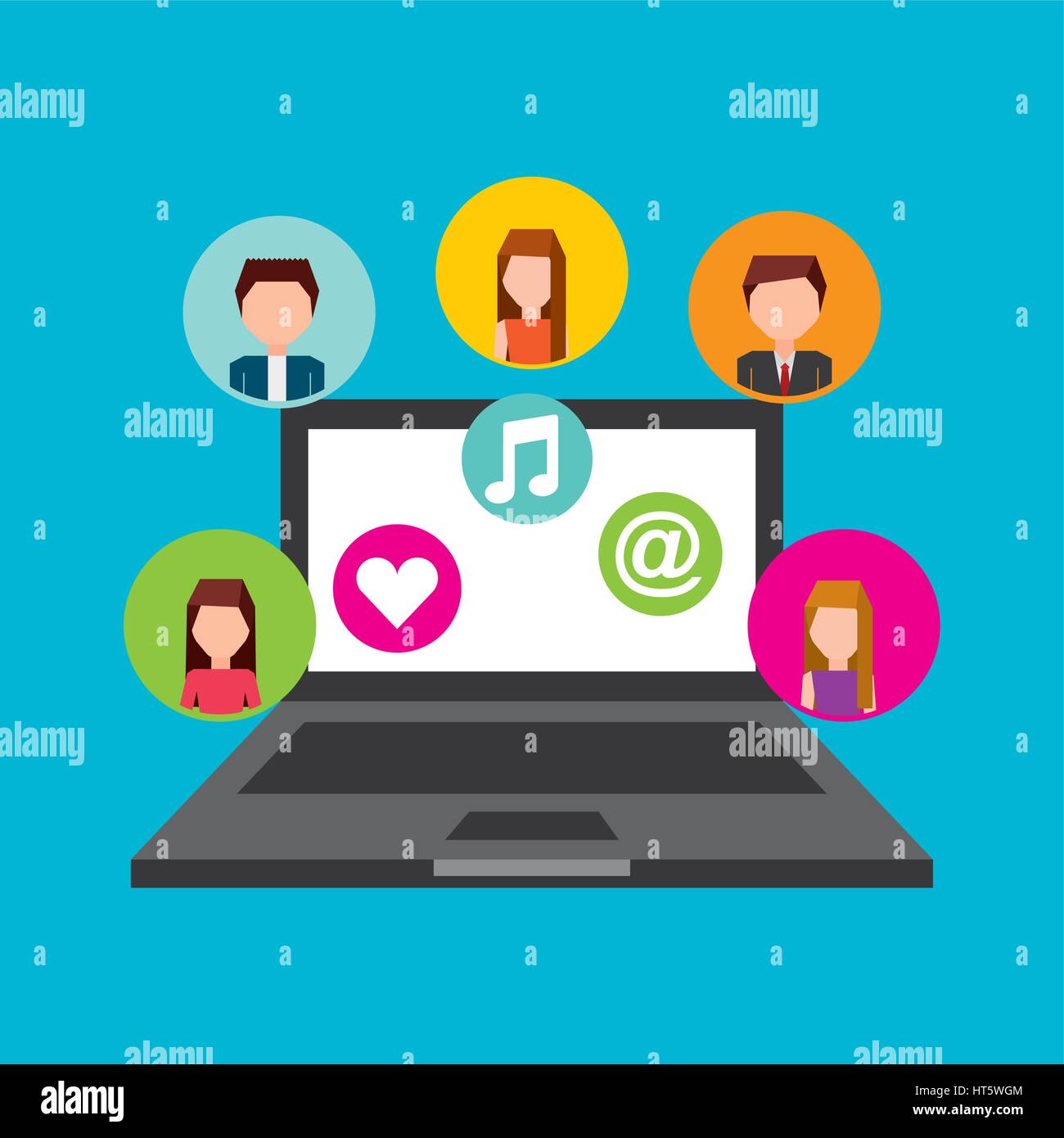social media network icons Stock Vector Image & Art - Alamy