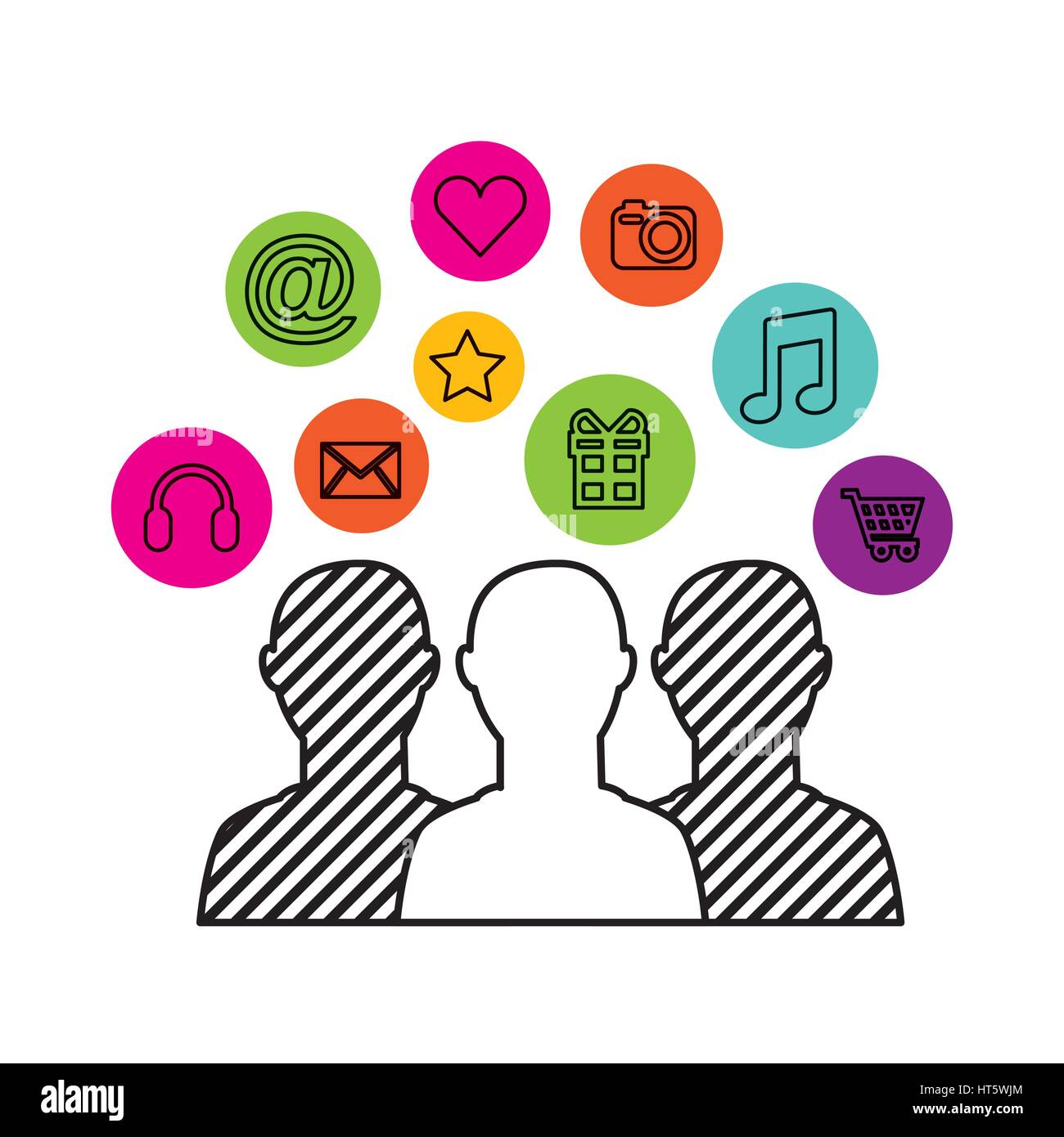 social media network icons Stock Vector Image & Art - Alamy