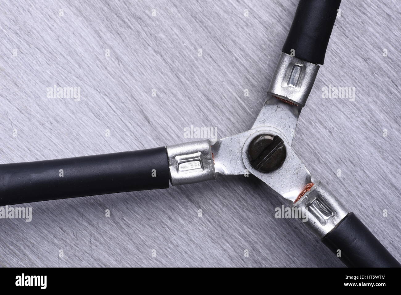 Electrical Cable with Cable Lug Stock Photo - Alamy