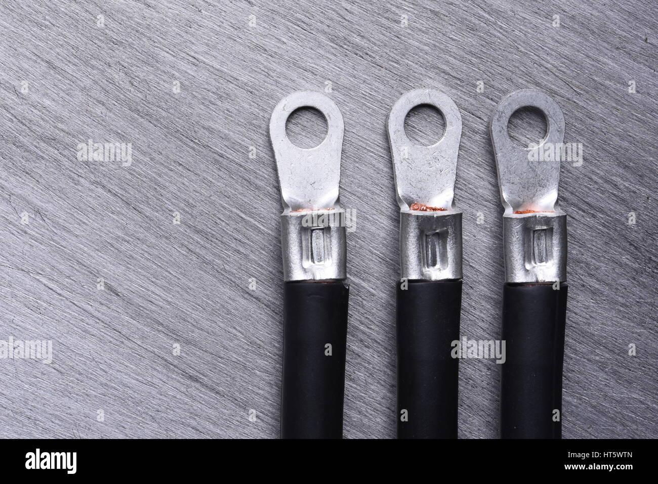 Electrical Cable with Cable Lug Stock Photo - Alamy