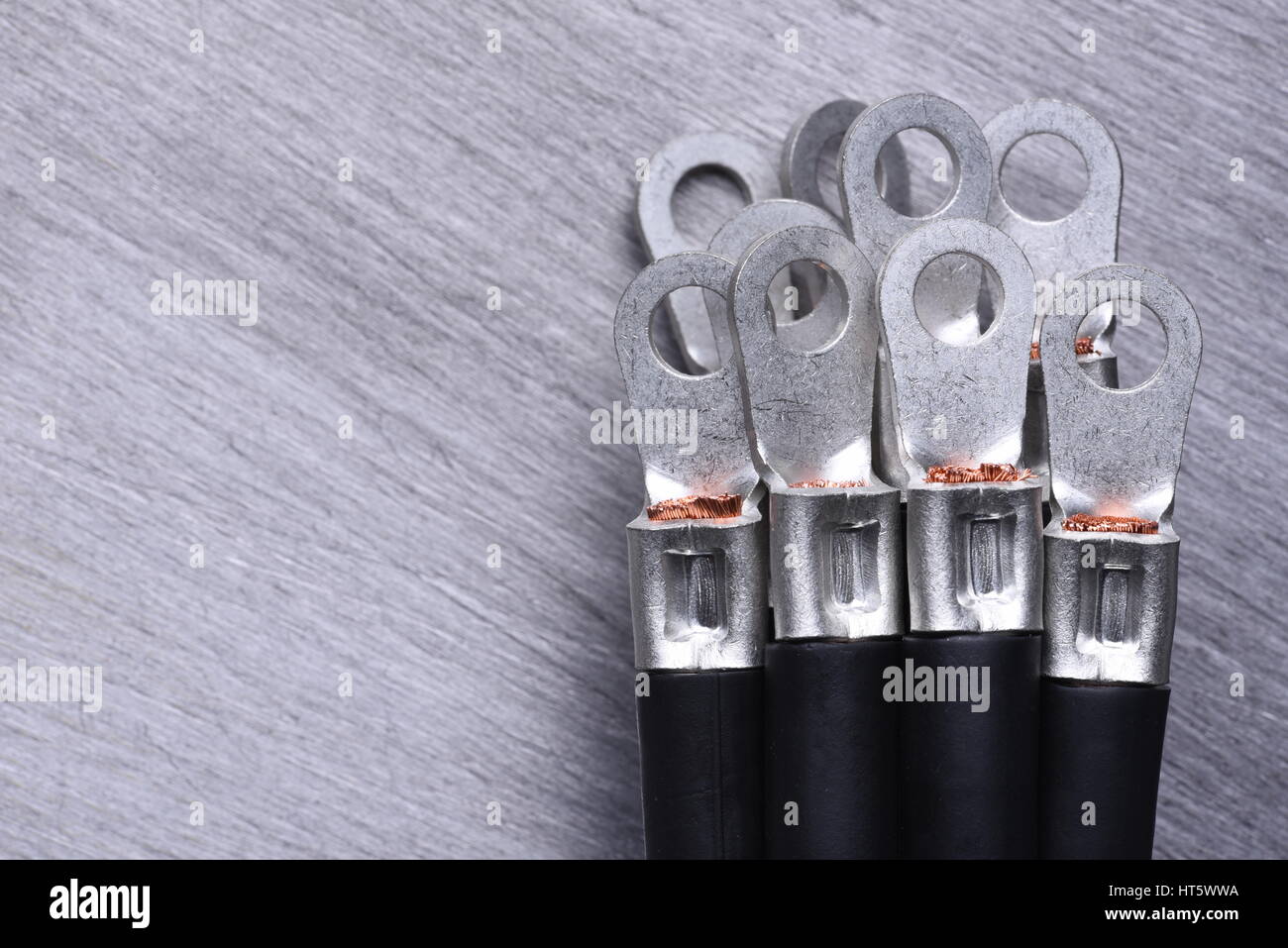 Electrical Cable with Cable Lug Stock Photo - Alamy