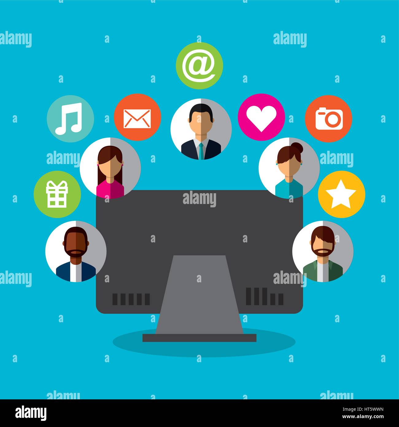 social media network icons Stock Vector Image & Art - Alamy
