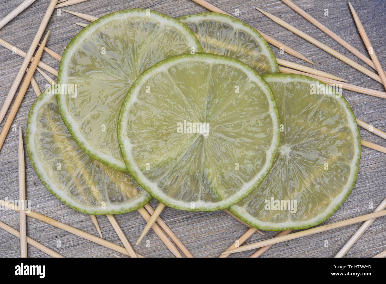 Fresh fruit slices lime top view Stock Photo - Alamy