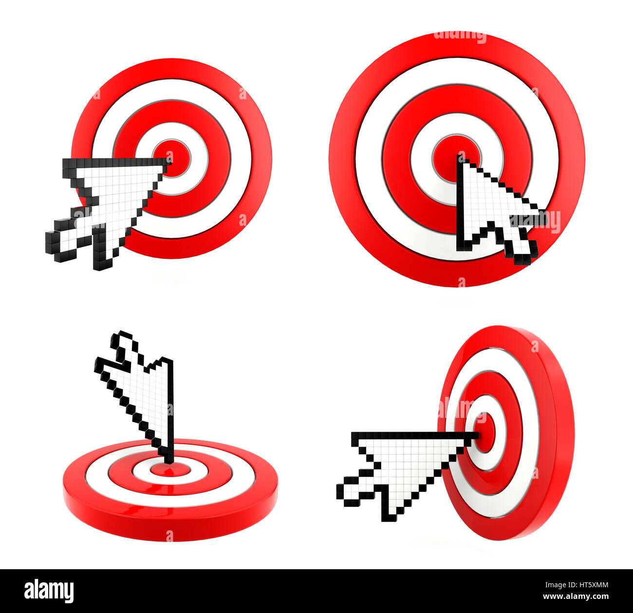 Pixel arrow Cut Out Stock Images & Pictures - Alamy