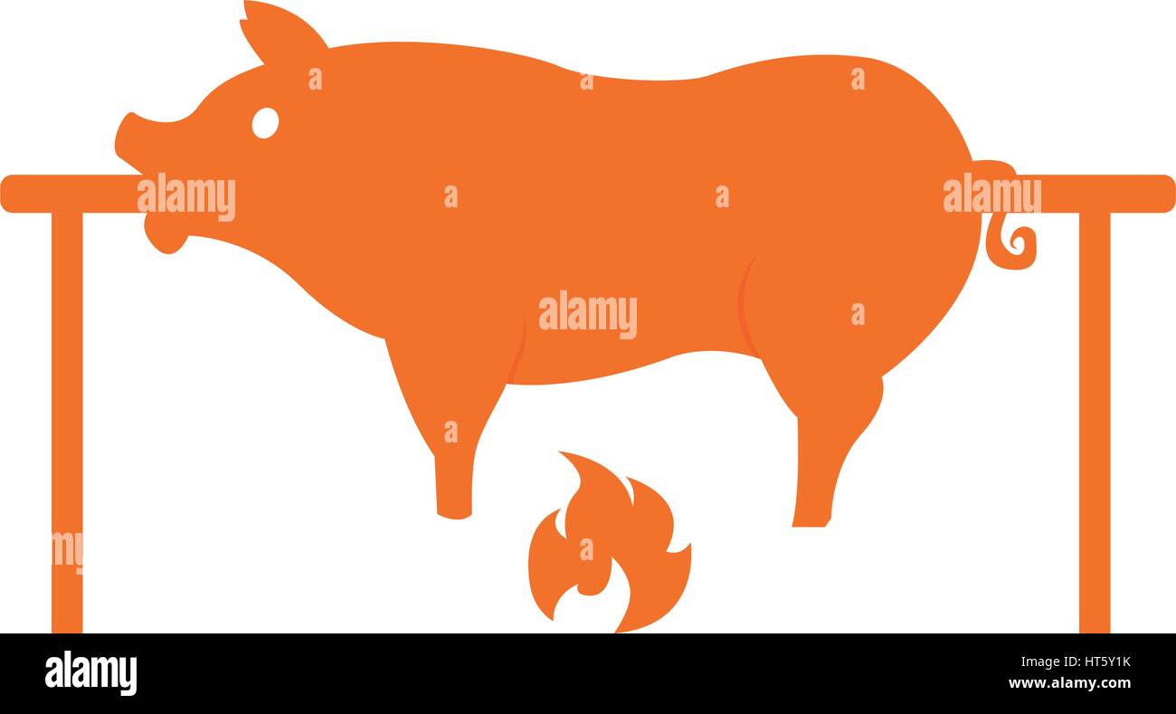 Isolated cooked pork Stock Vector Image & Art - Alamy