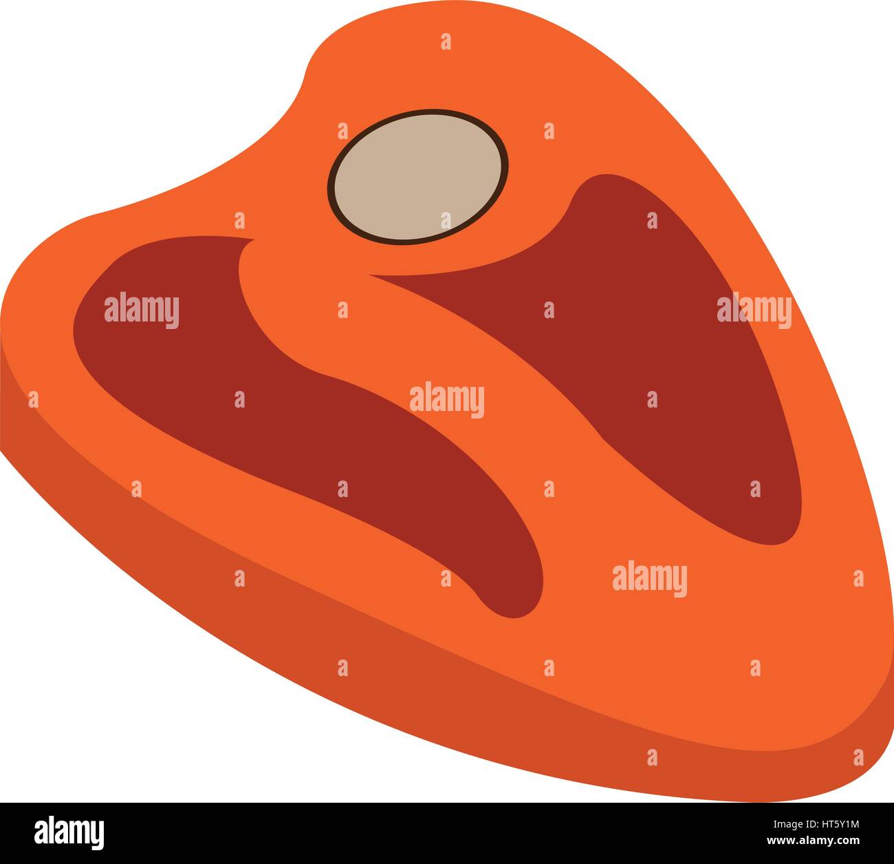 Piece of meat Stock Vector Images - Alamy