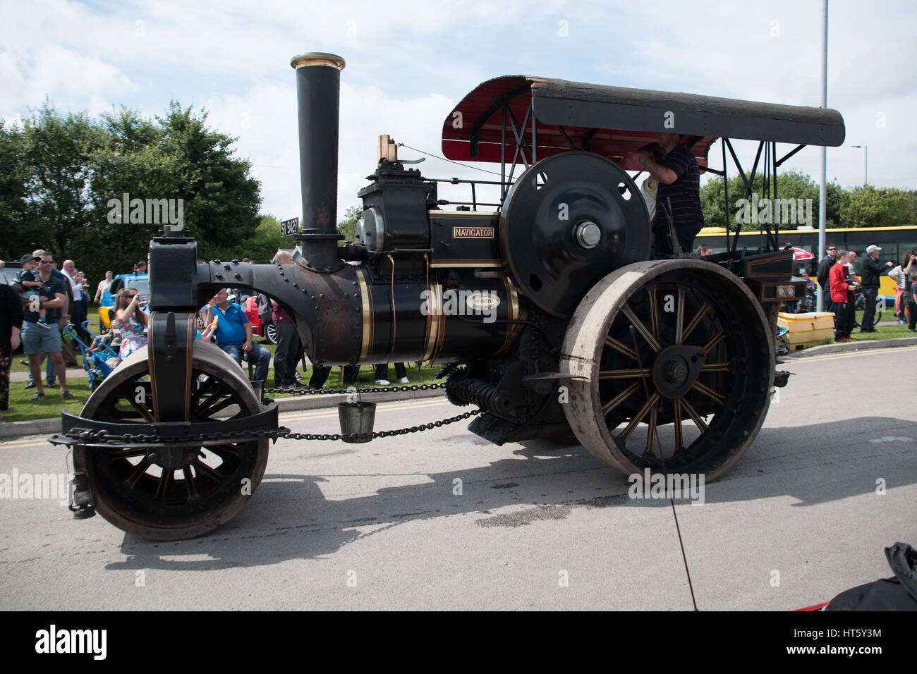 MANCHESTER, UNITED KINGDOM - JULY 17, 2016: 1923 Fowler Road Roller ...