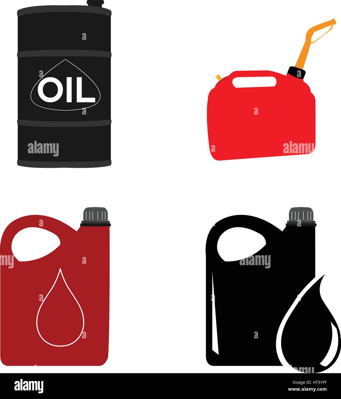 Set of oil containers Stock Vector Image & Art - Alamy