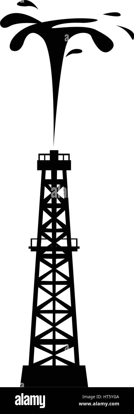 Offshore Oil Well Clipart