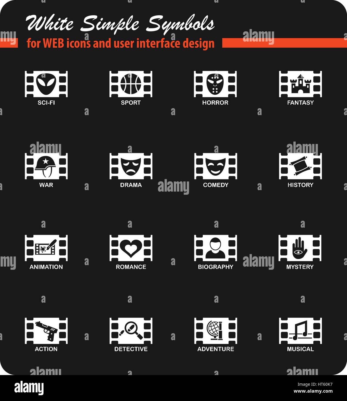 Detective genre symbols hi-res stock photography and images - Alamy