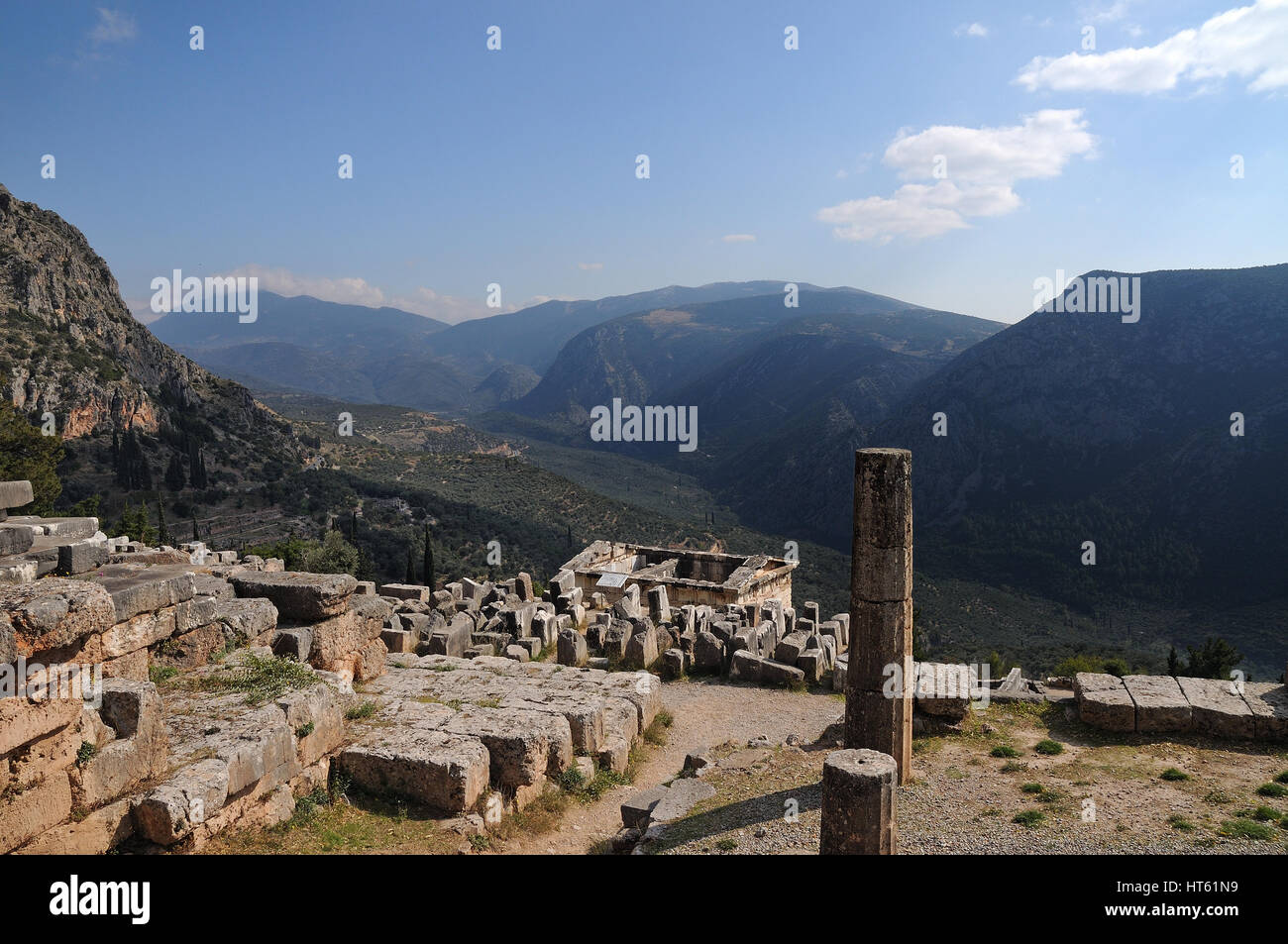 The archaeological site of Delphi in Greece Stock Photo - Alamy
