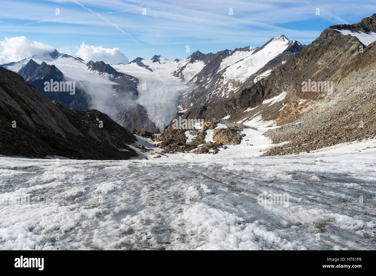 Alps snow looking down hi-res stock photography and images - Alamy