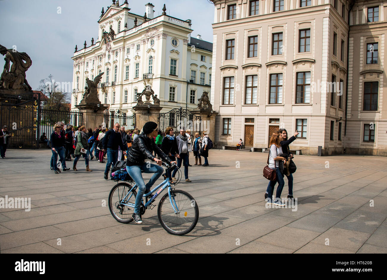 Prague road cycling hi-res stock photography and images - Alamy