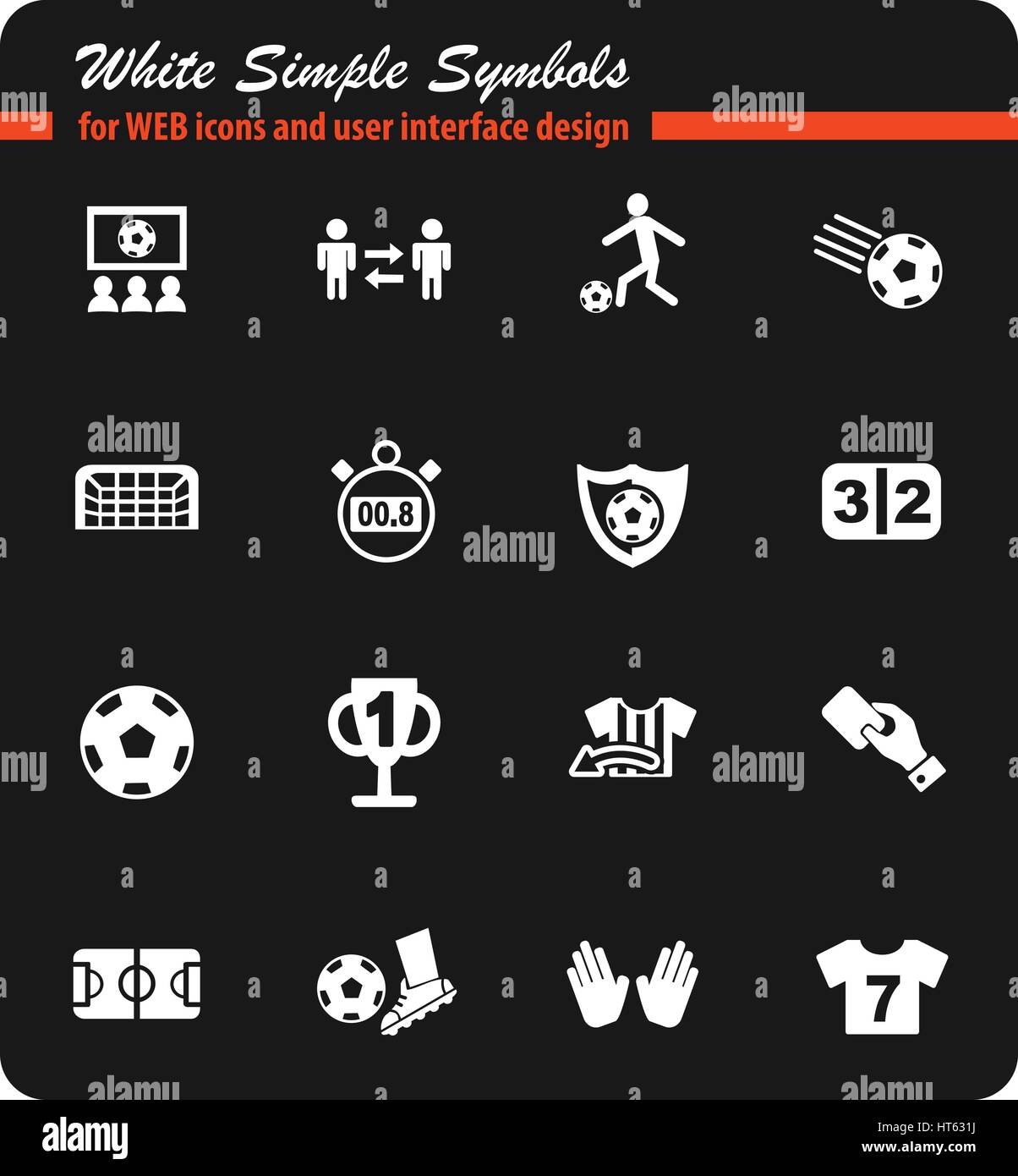 football web icons for user interface design Stock Vector Image & Art ...