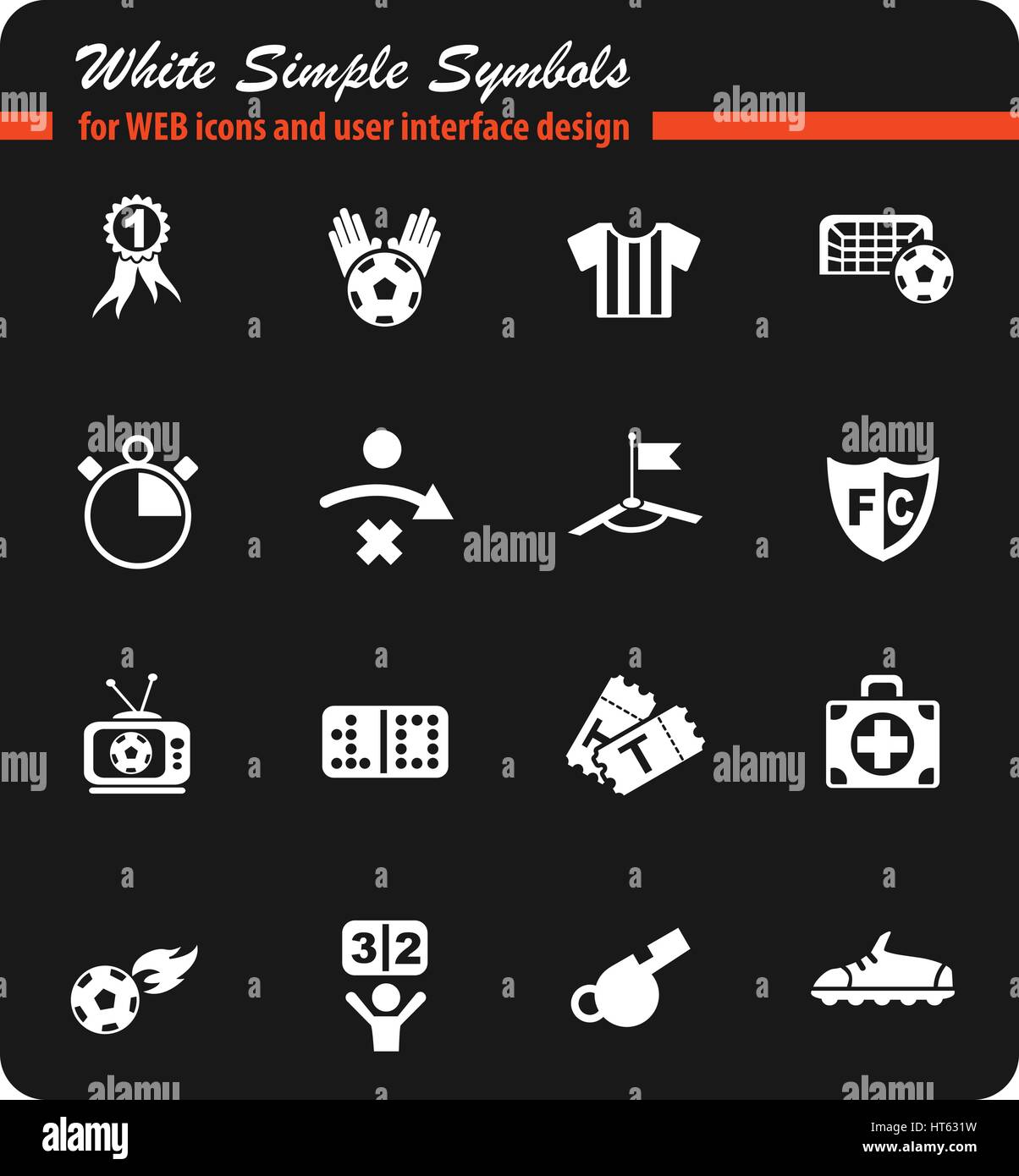 football web icons for user interface design Stock Vector Image & Art ...
