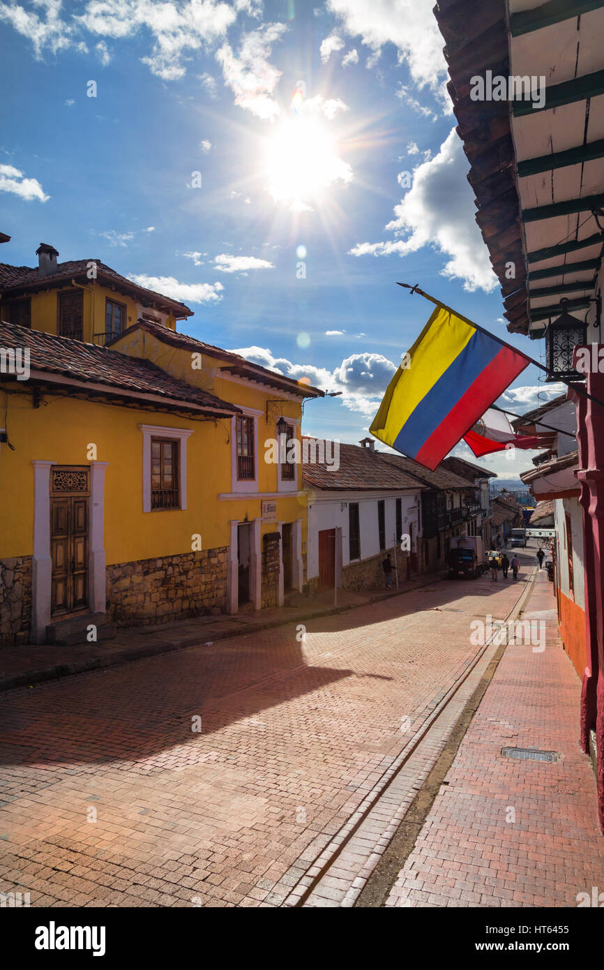 Bogota street flag hi-res stock photography and images - Alamy