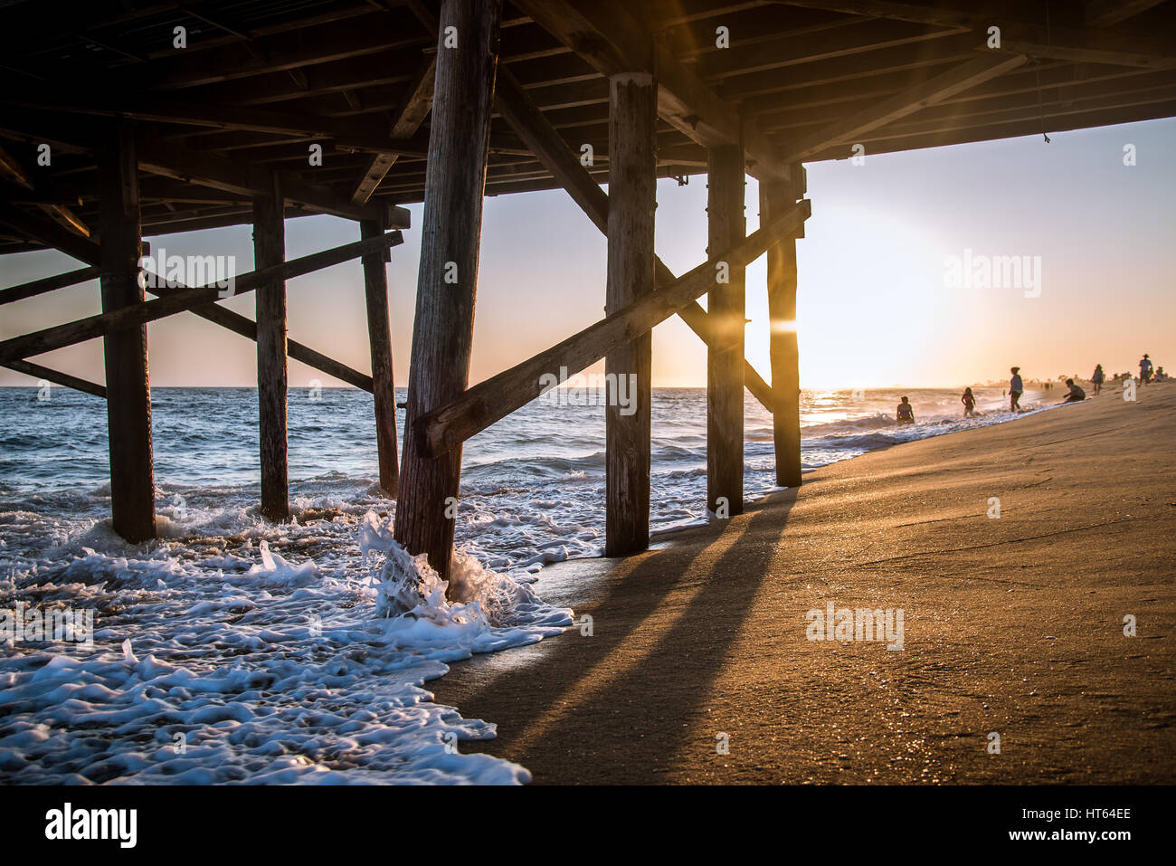 Piers and Southern California Beaches Stock Photo - Alamy
