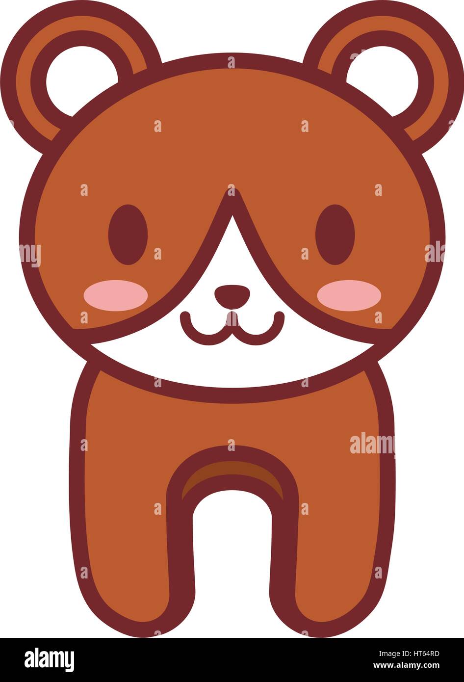 cartoon brown bear animal image Stock Vector Image & Art - Alamy