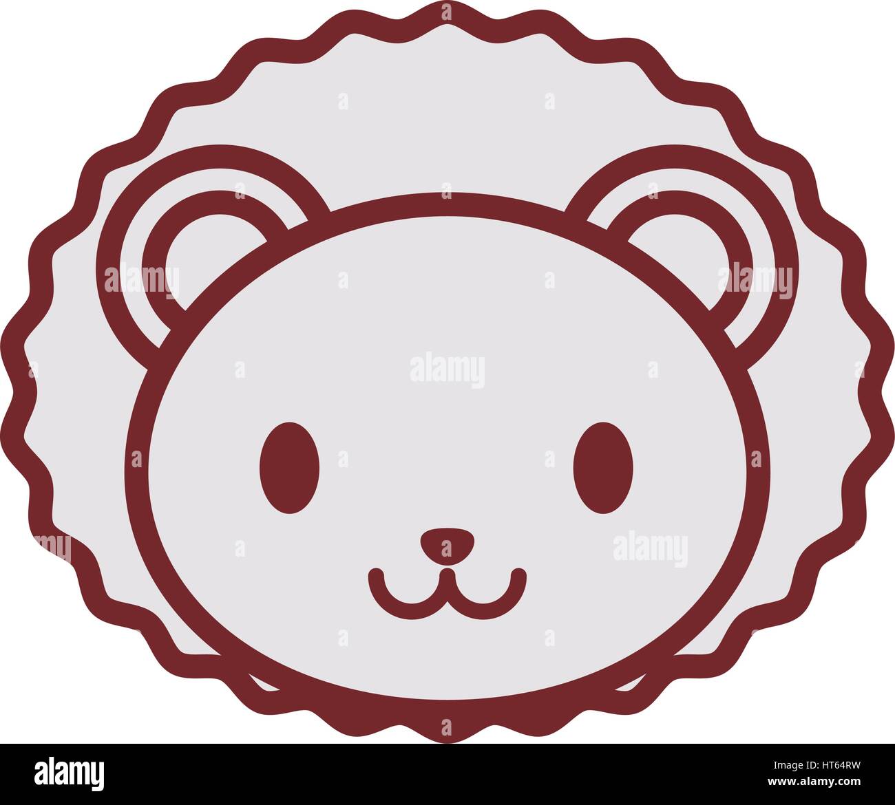cute lion face image Stock Vector Image & Art - Alamy