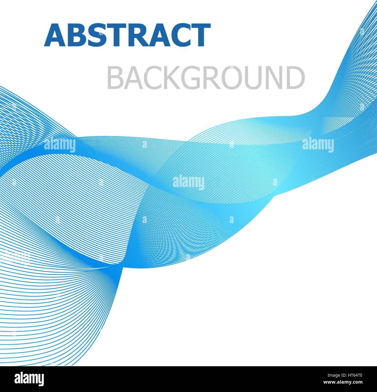 Blue line wave abstract background, stock vector Stock Vector Image ...