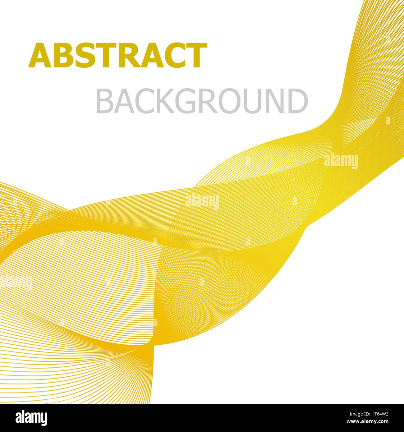 Yellow line wave abstract background, stock vector Stock Vector Image ...