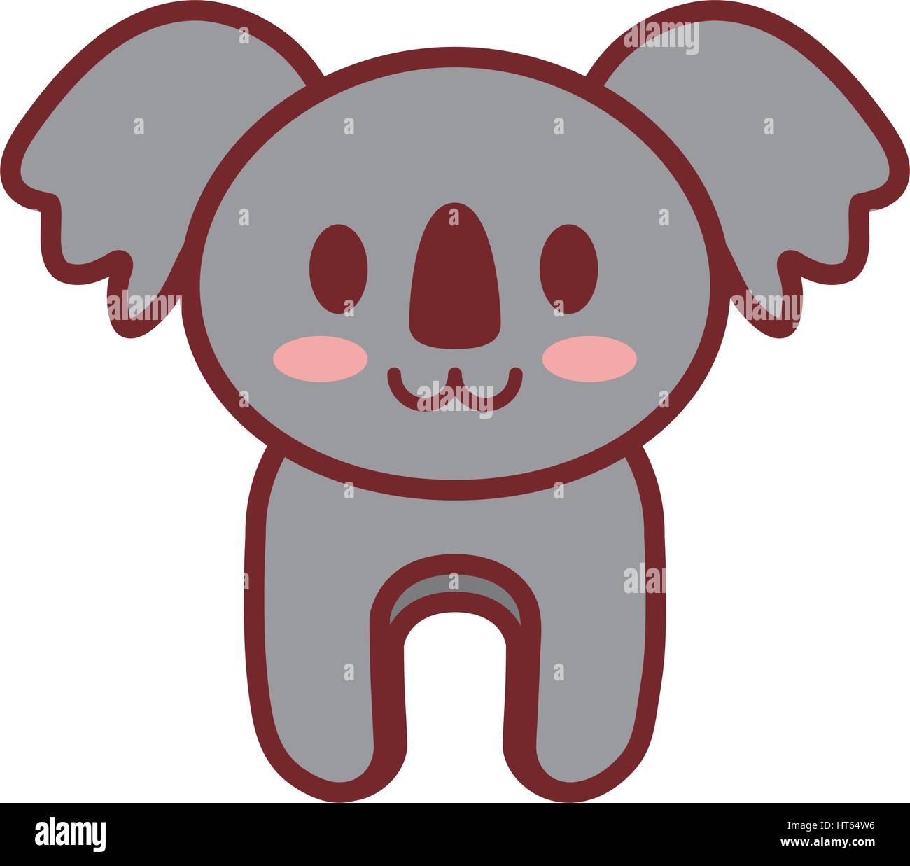 Single animal mammal marsupial Stock Vector Images - Alamy