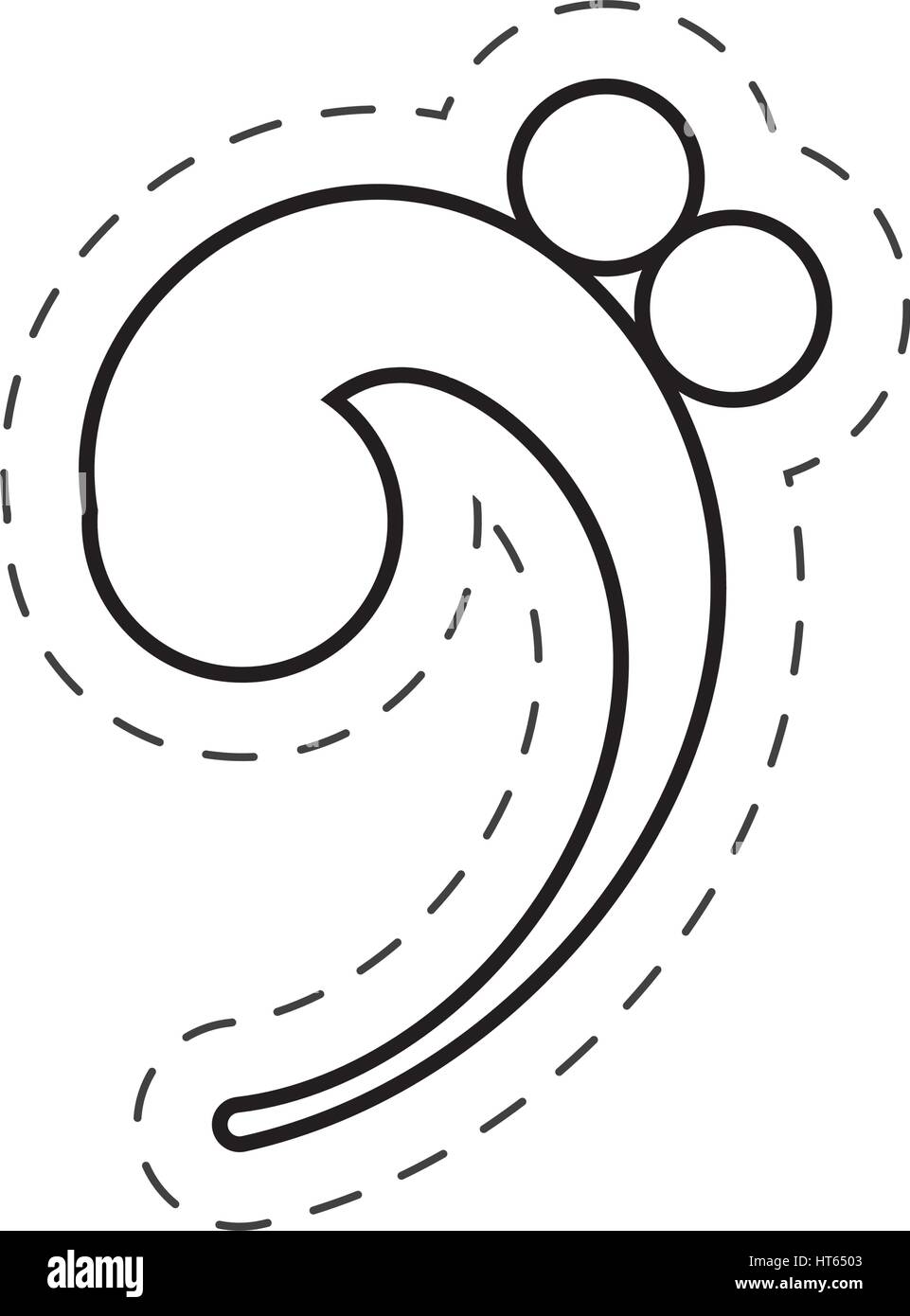 Bass Clef Coloring Page