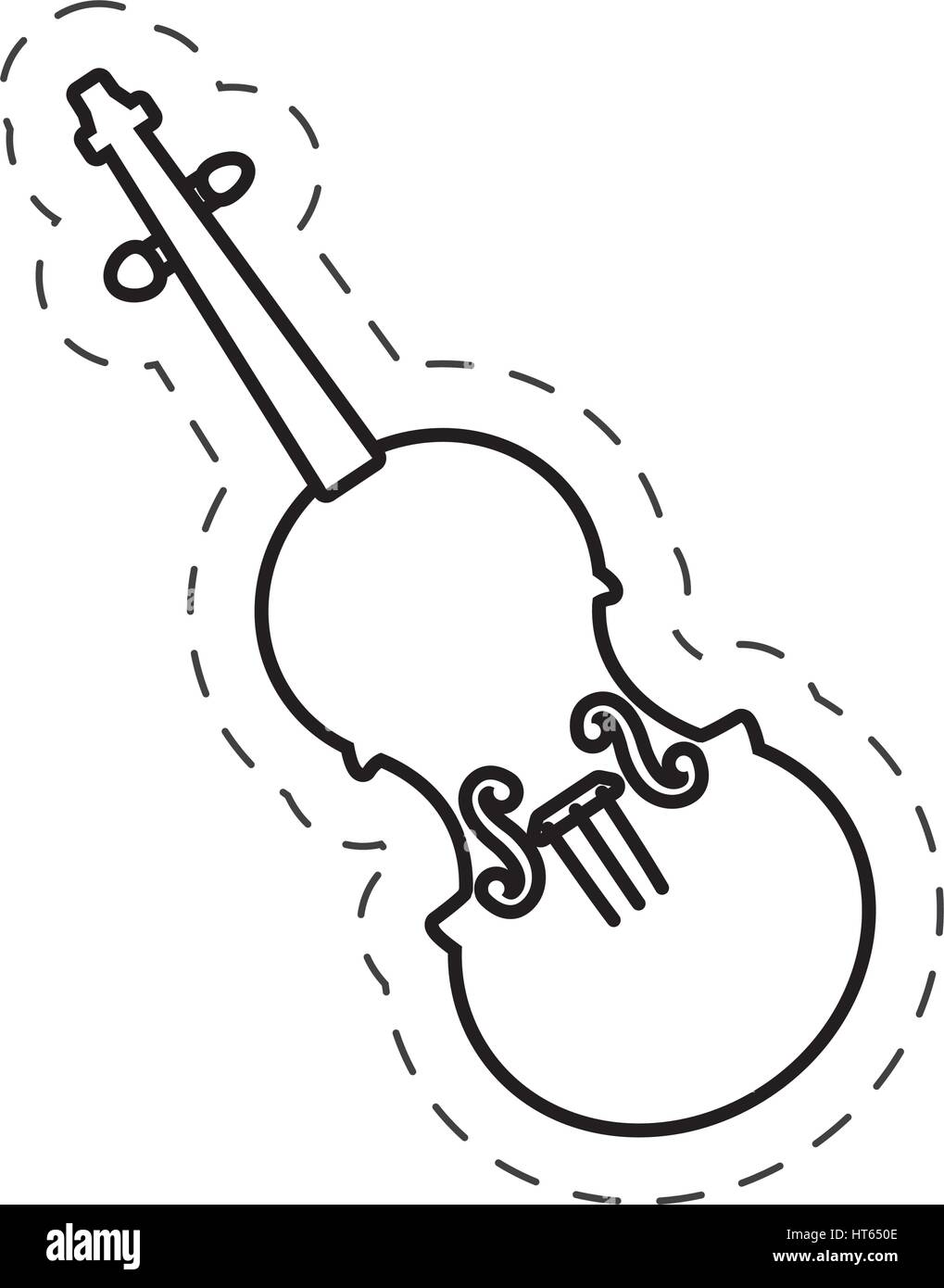 Fine line music Stock Vector Images - Alamy