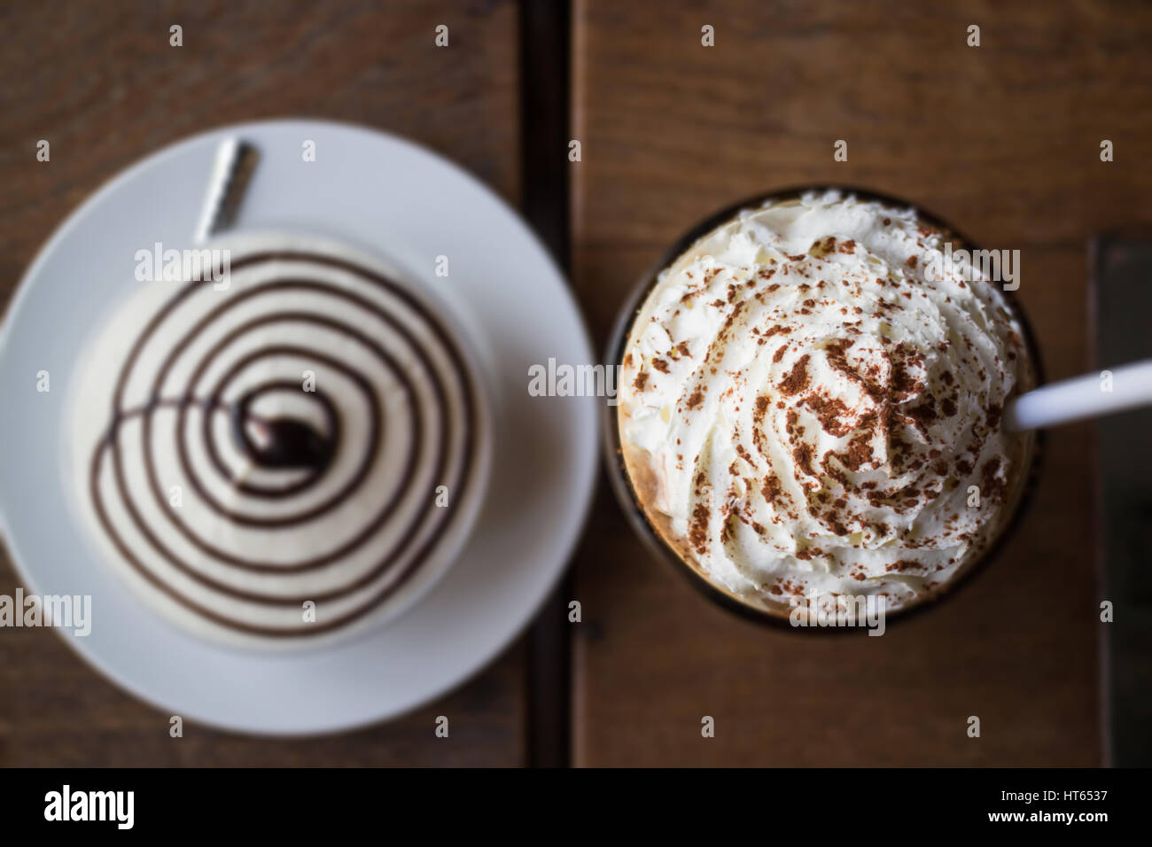 Set Of Iced Coffee And Banoffee Pie, stock photo Stock Photo - Alamy
