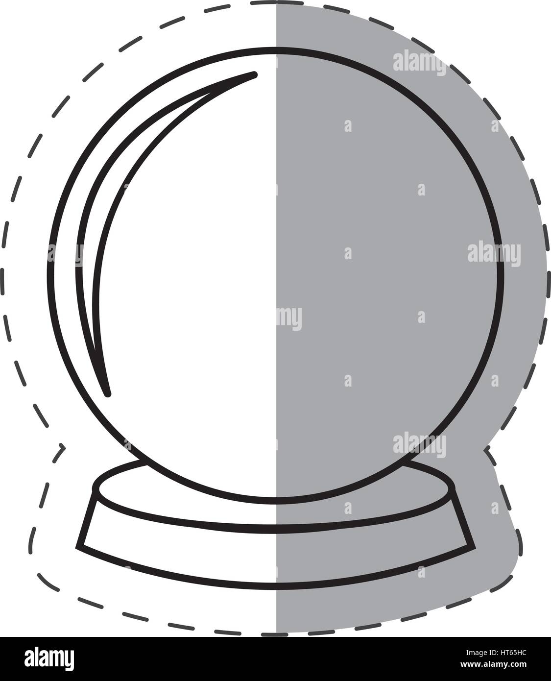 magic crystal ball cut line Stock Vector Image & Art - Alamy