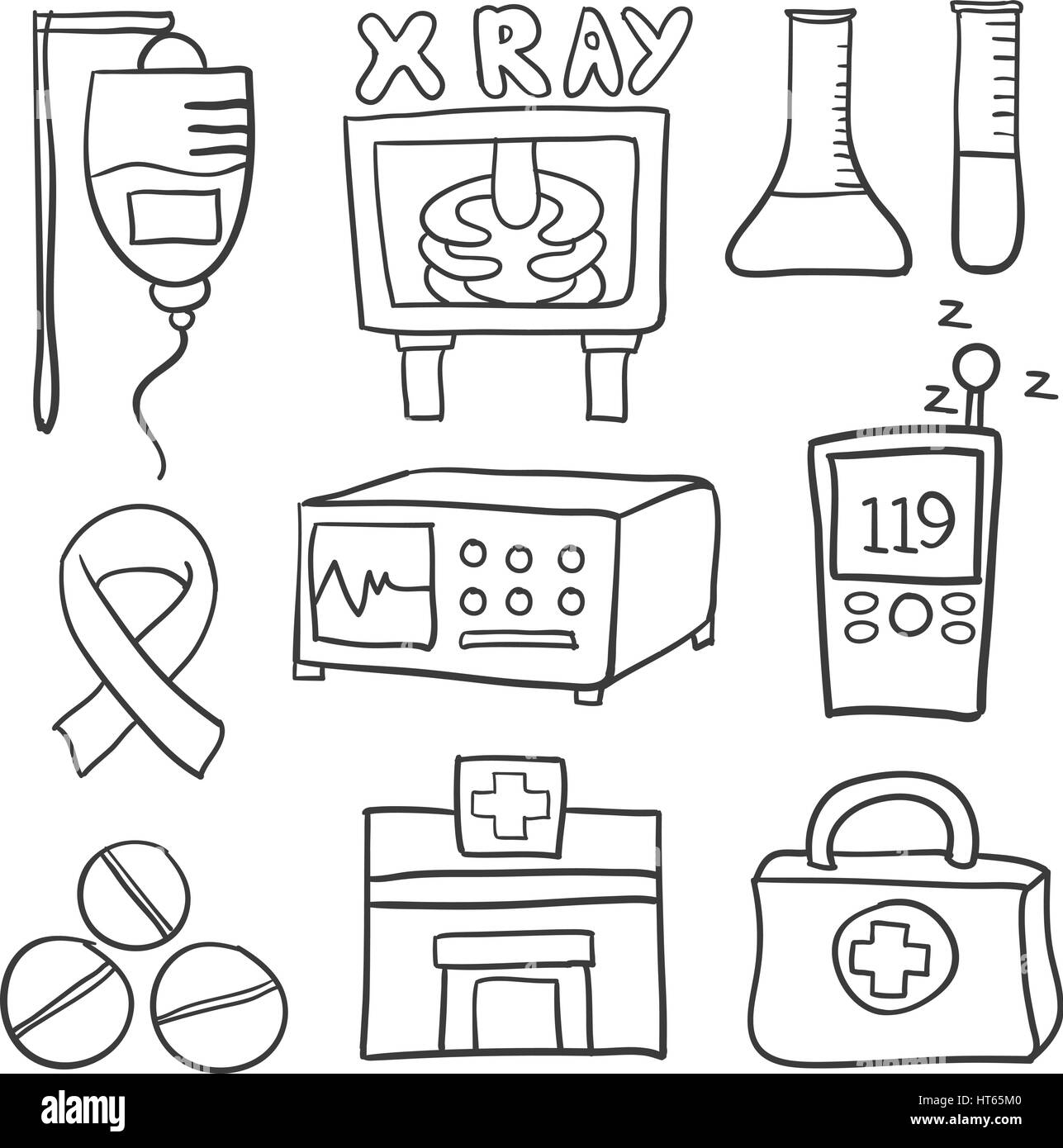 Doodle of medical hand draw Stock Vector Image & Art - Alamy